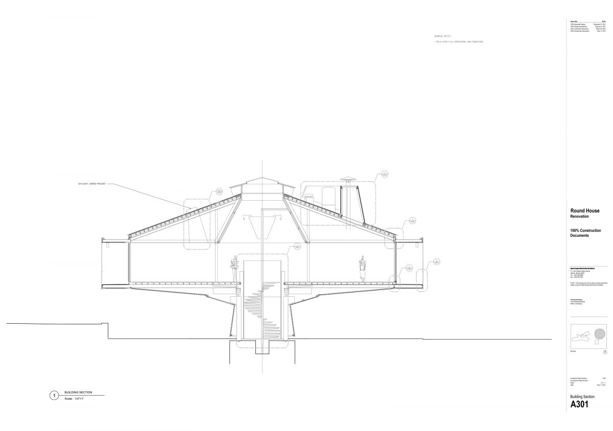 The Round House Renovation – Building Section | The Round House