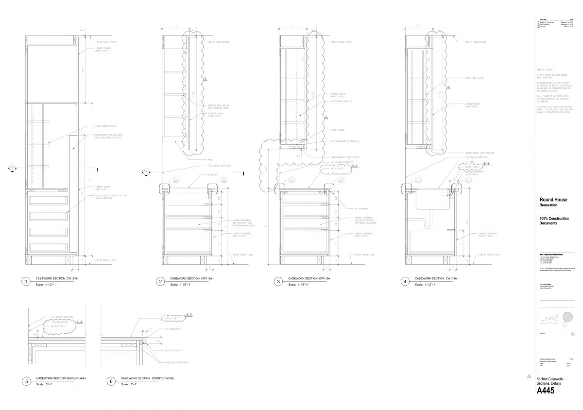 The Round House Renovation – Casework Section | The Round House