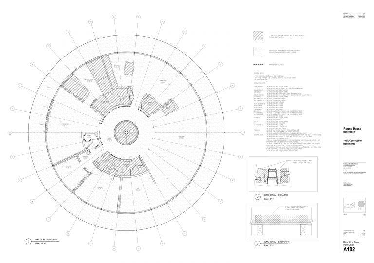 The Round House Renovation – Demo Plan Main Level | The Round House